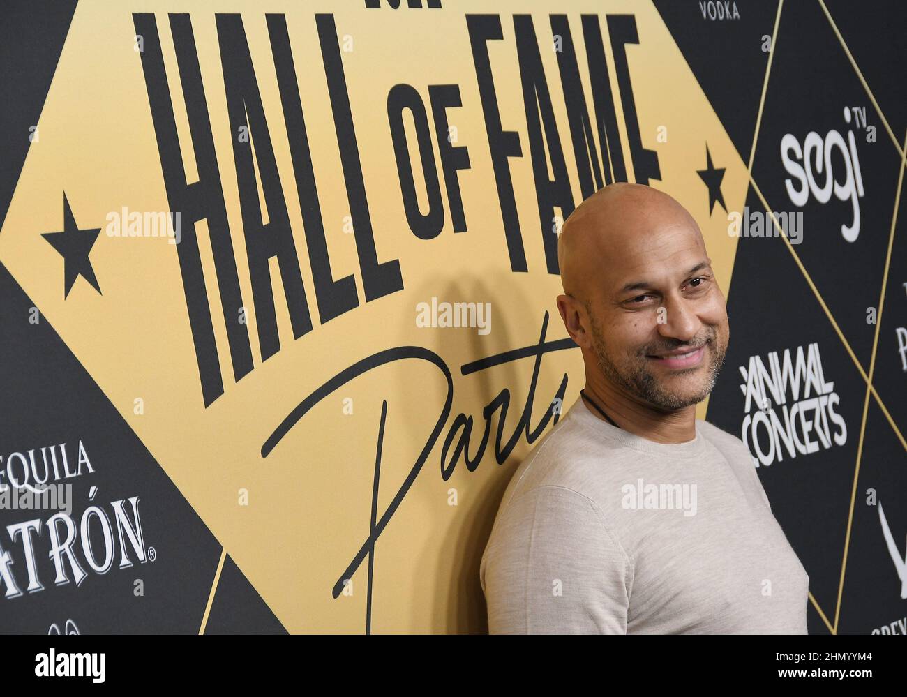 Keegan-Michael Key arrives at the Hall of Fame Party – Big Game Weekend ...