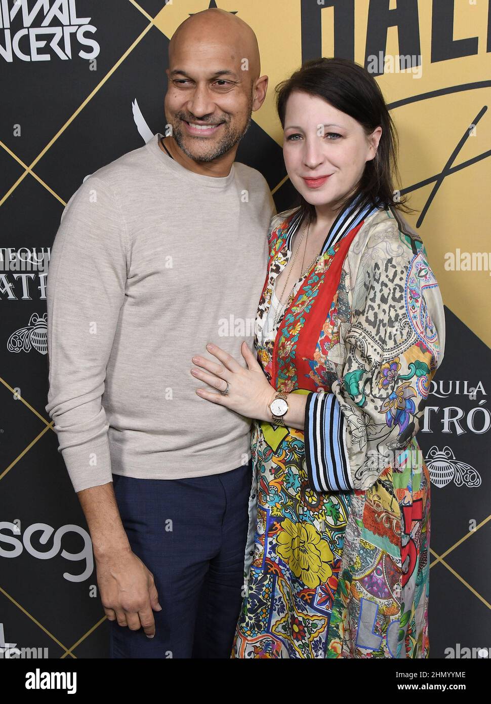 Los Angeles, USA. 12th Feb, 2022. (L-R) Keegan-Michael Key and Elisa ...