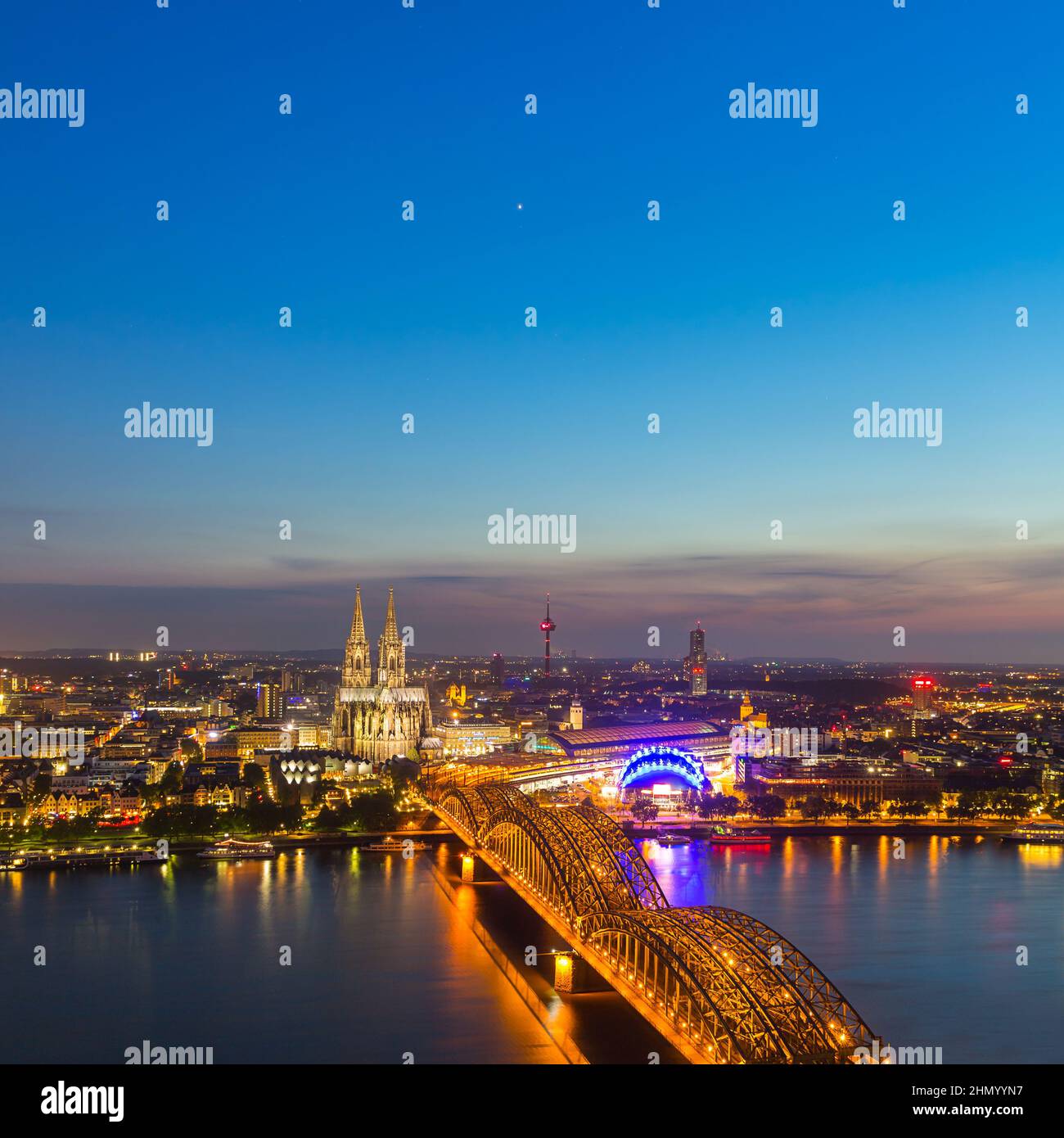 Aerial over cologne old town hi-res stock photography and images - Alamy