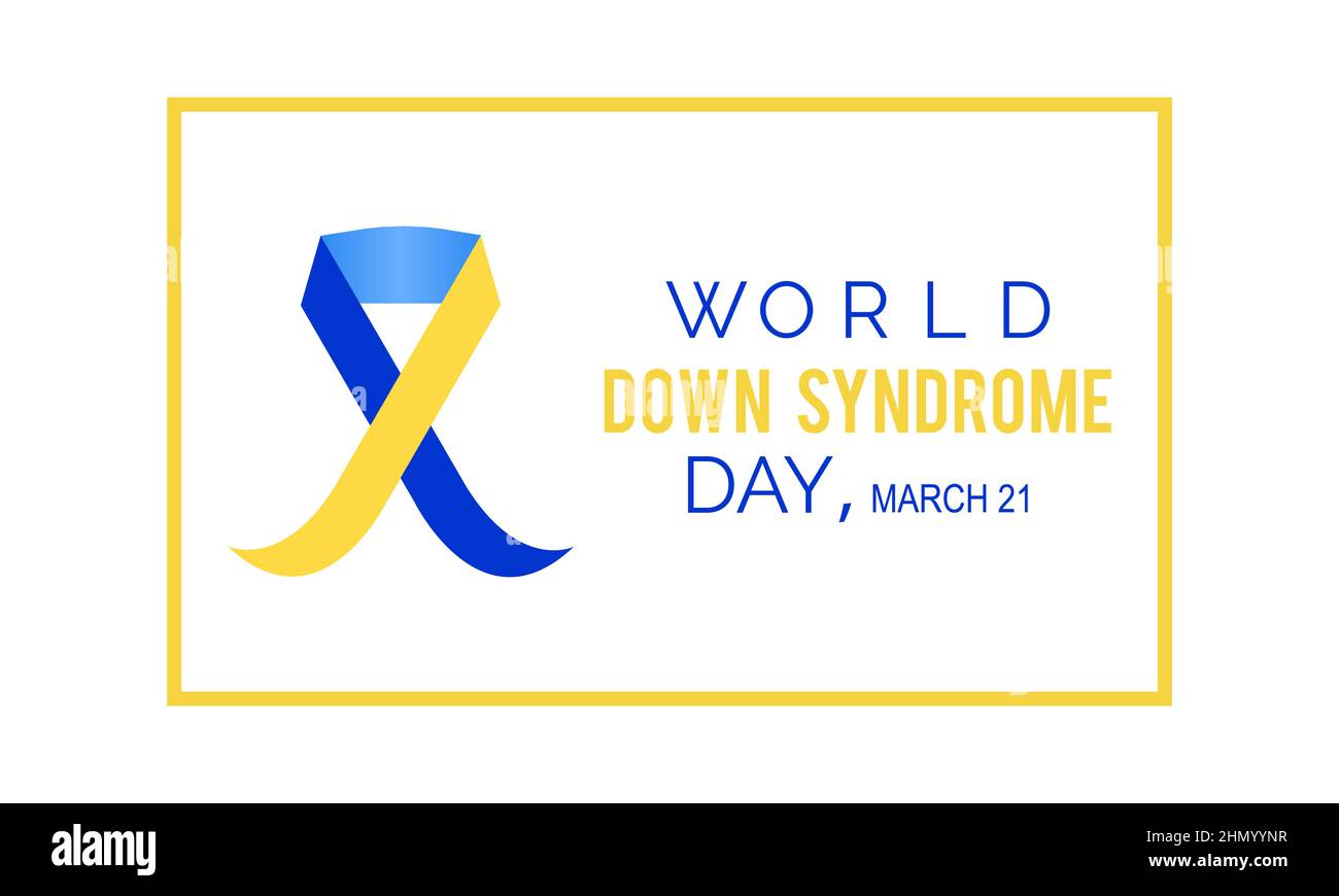 World Down Syndrome Day. Health awareness vector template for banner ...