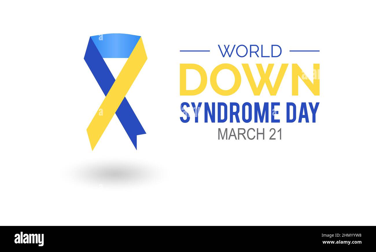 World Down Syndrome Day. Health awareness vector template for banner ...
