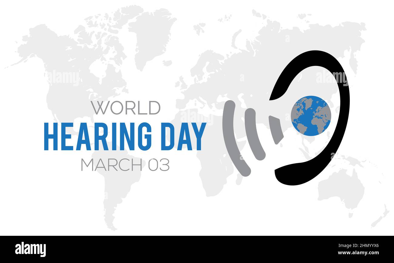 World Hearing Day. vector template design for banner, card, poster ...