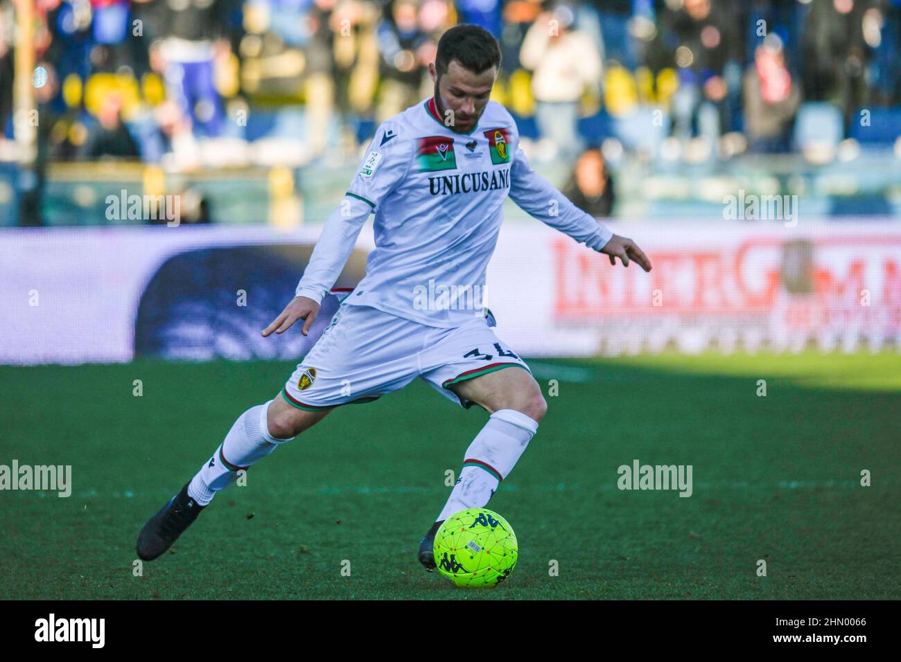 Pisa, Italy. 12th Feb, 2022. Davide Agazzi (Ternana) during AC Pisa vs ...