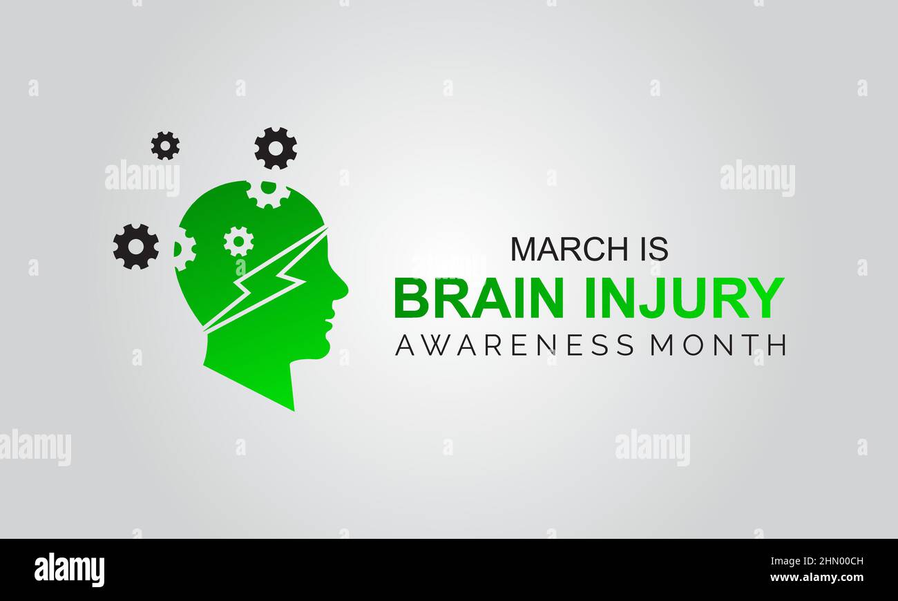 Brain Injury Awareness Month. Health awareness vector template for ...