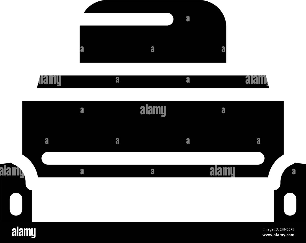 double pole single throw switch electronic part glyph icon vector ...