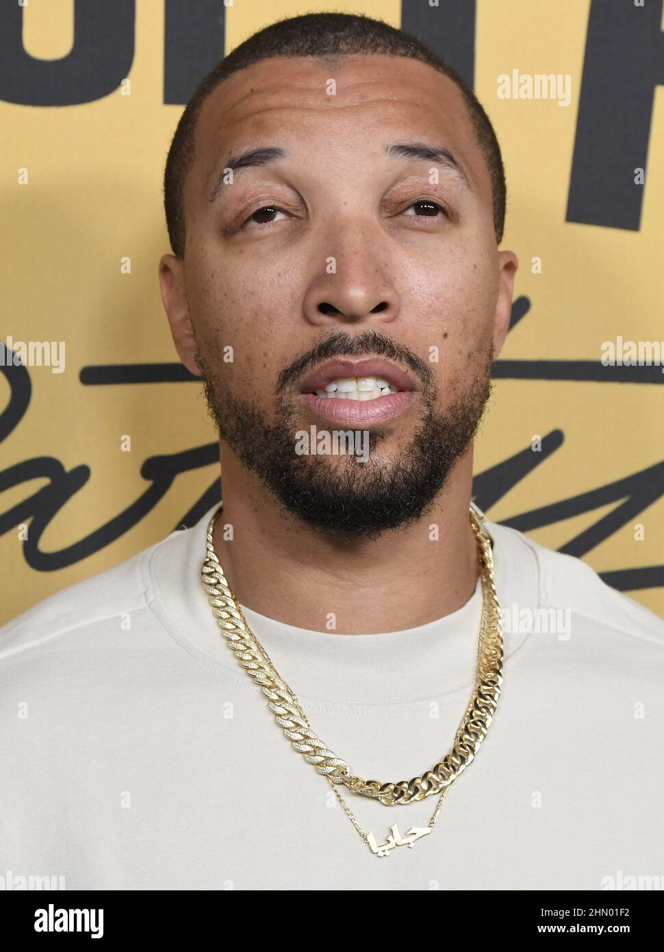 Jamal Liggin arrives at the Hall of Fame Party – Big Game Weekend ...