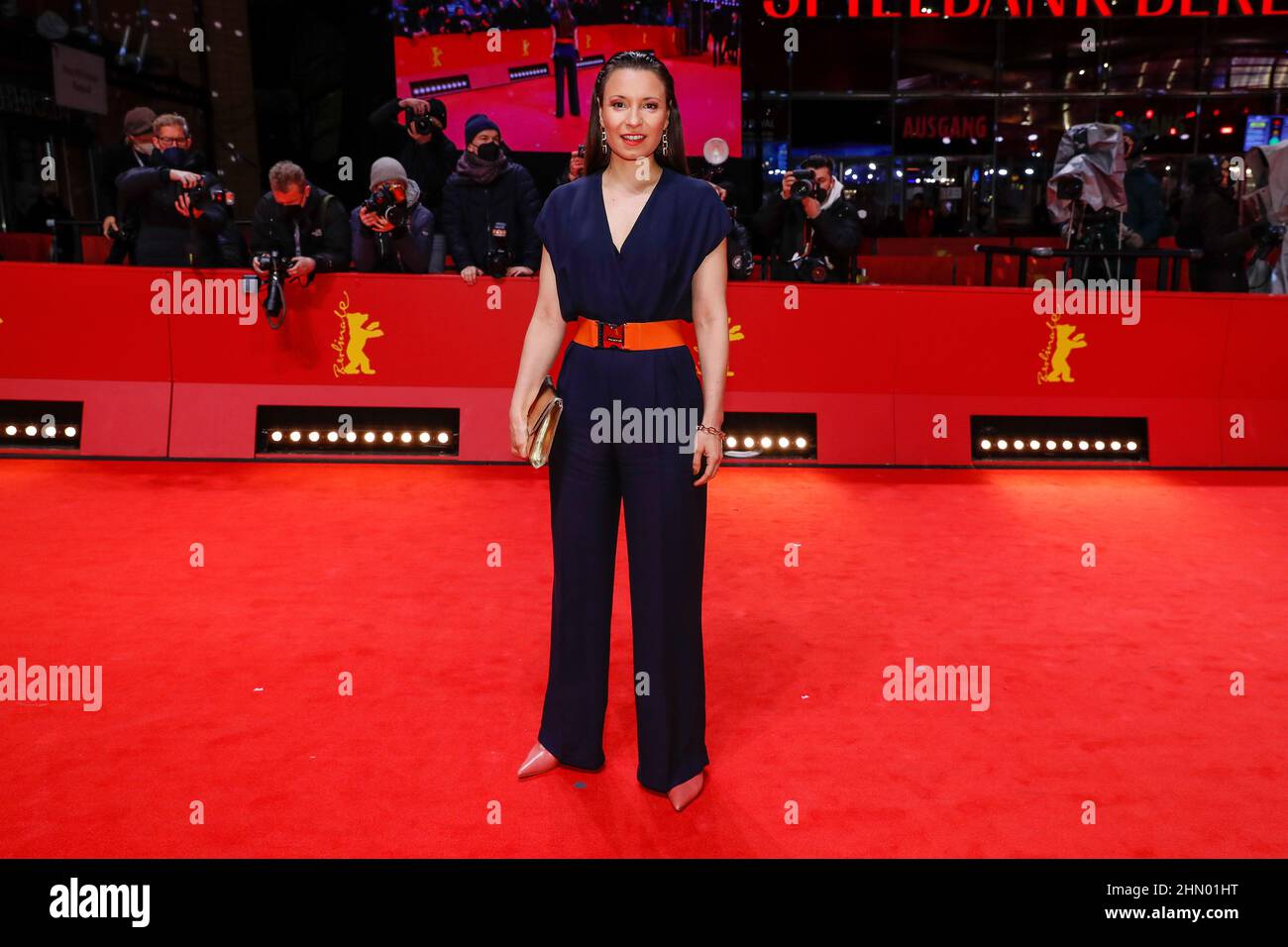 Berlin, Germany. 12th Feb, 2022. Anne Zohra Berrached arrives at the ...