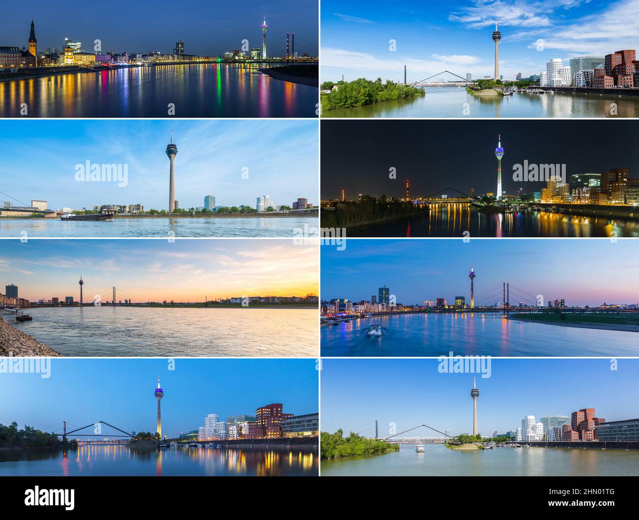 Dusseldorf Panorama collage Stock Photo - Alamy