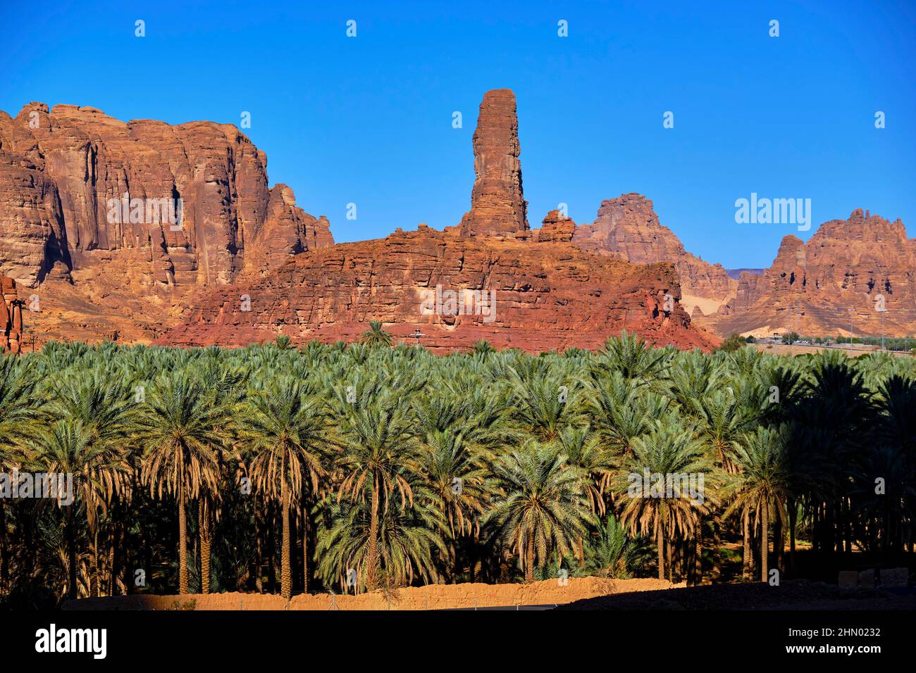 Saudi Arabia, Al Madinah Region, AlUla or Al Ula, landscape around the ...