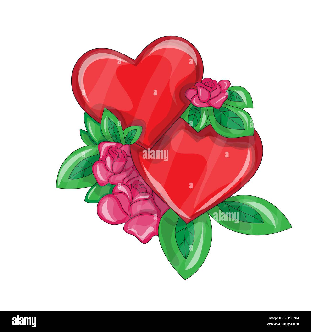 Animated Rose With Heart