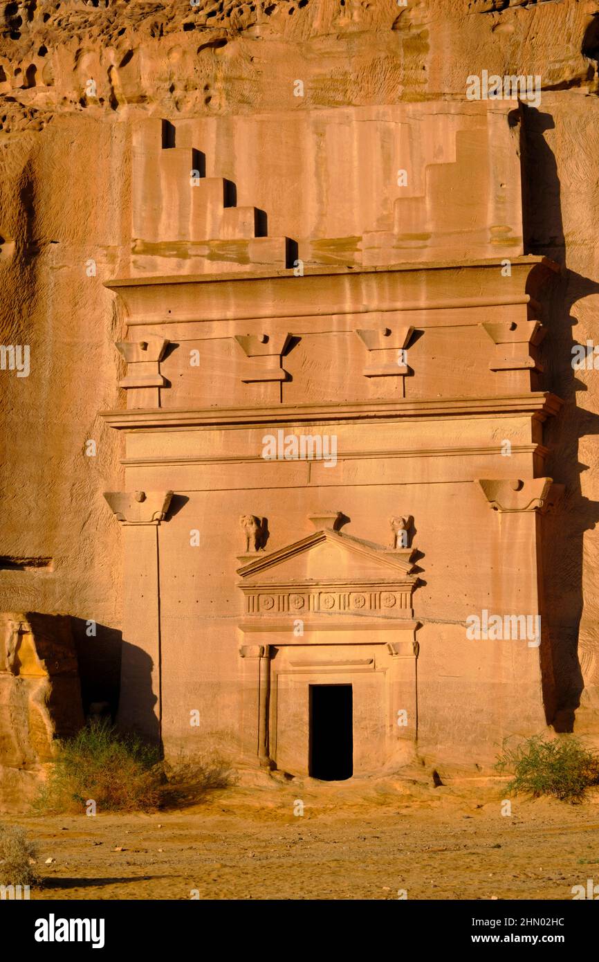 Saudi Arabia, Al Madinah Region, AlUla or Al Ula, Nabatean Tomb In ...
