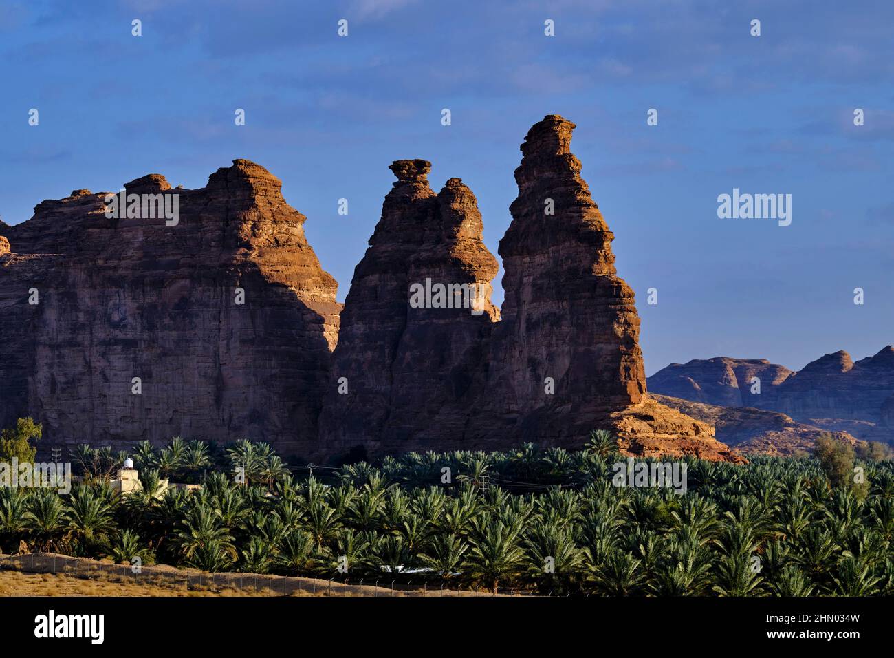 Saudi Arabia, Al Madinah Region, AlUla or Al Ula, landscape around the ...