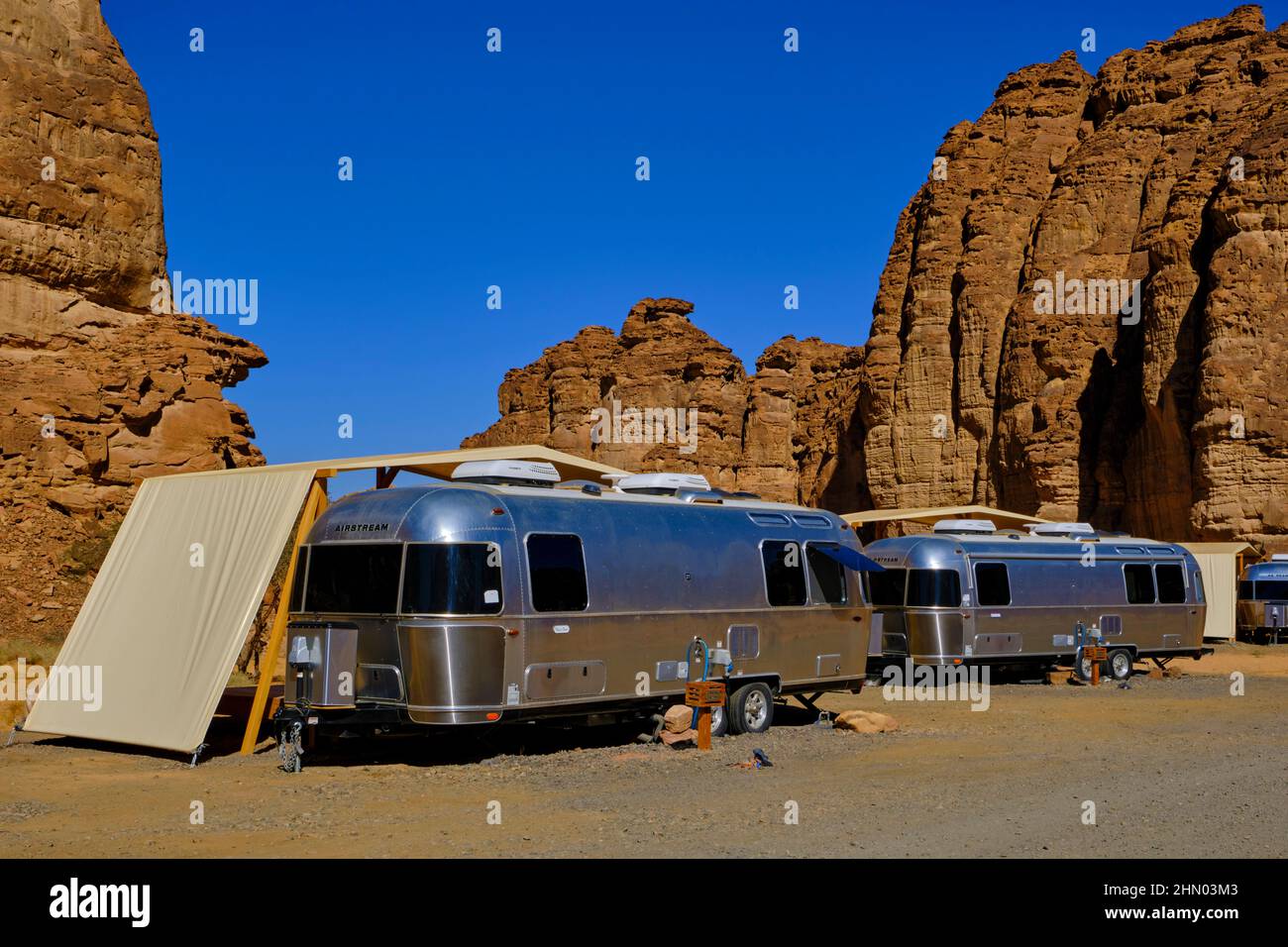 Saudi Arabia, Al Madinah Region, AlUla or Al Ula, Canyon Park resort ...