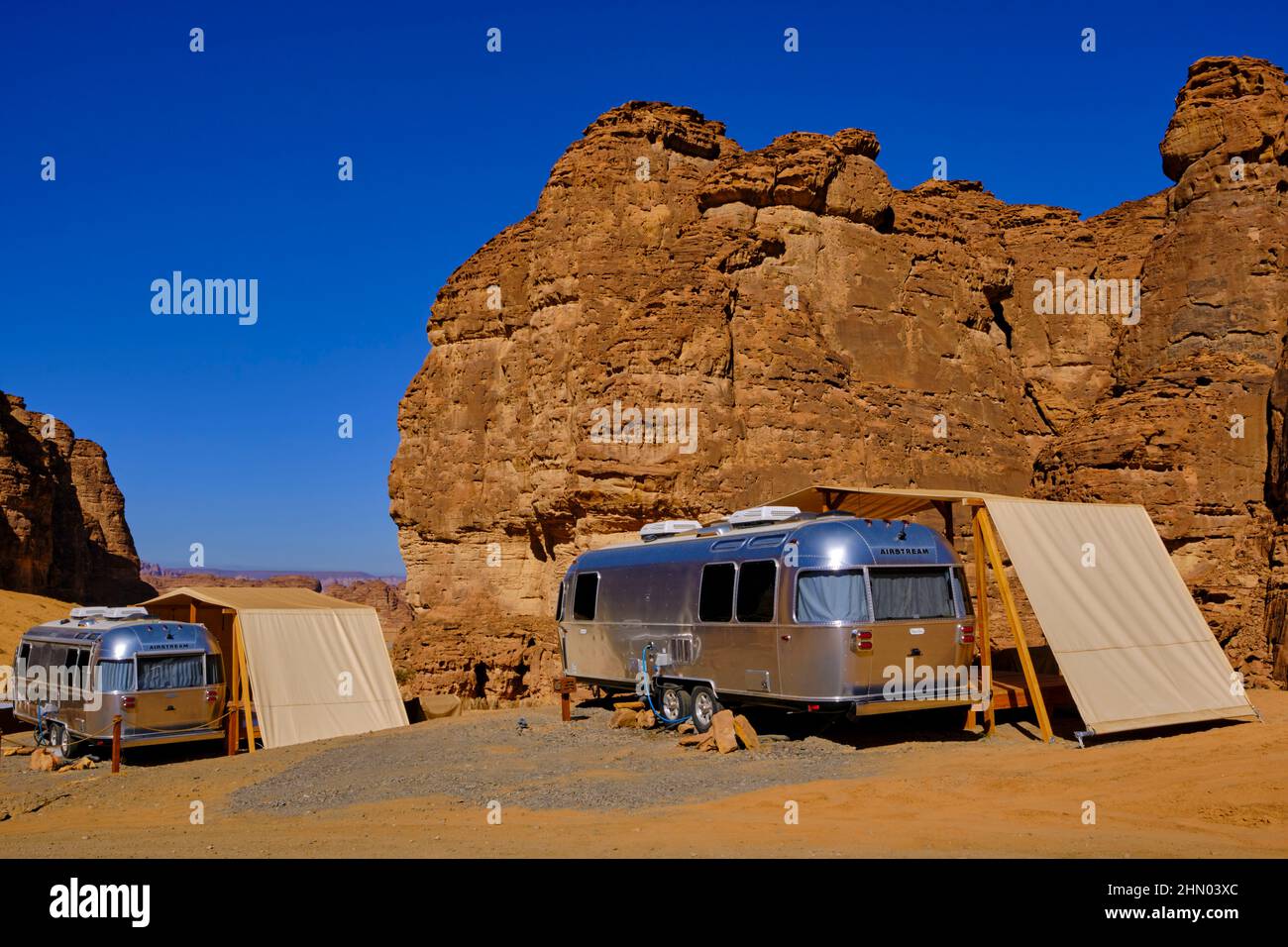 Saudi Arabia, Al Madinah Region, AlUla or Al Ula, Canyon Park resort ...