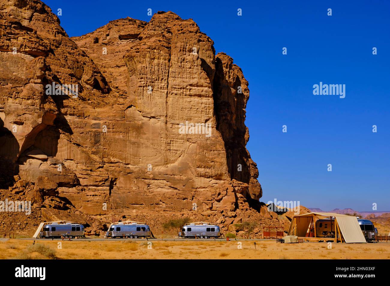 Saudi Arabia, Al Madinah Region, AlUla or Al Ula, Canyon Park resort ...