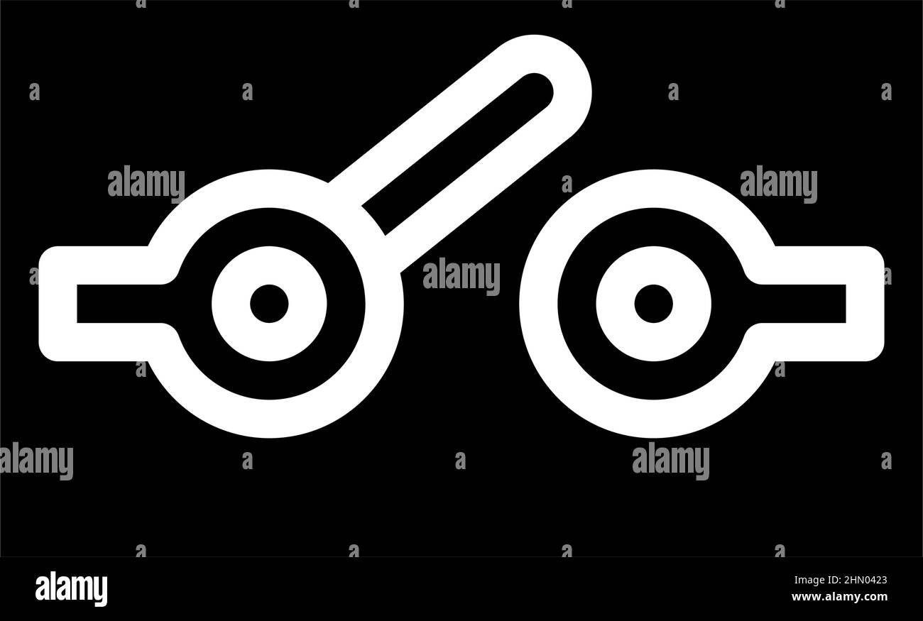 spst electrical mechanism glyph icon vector illustration Stock Vector ...