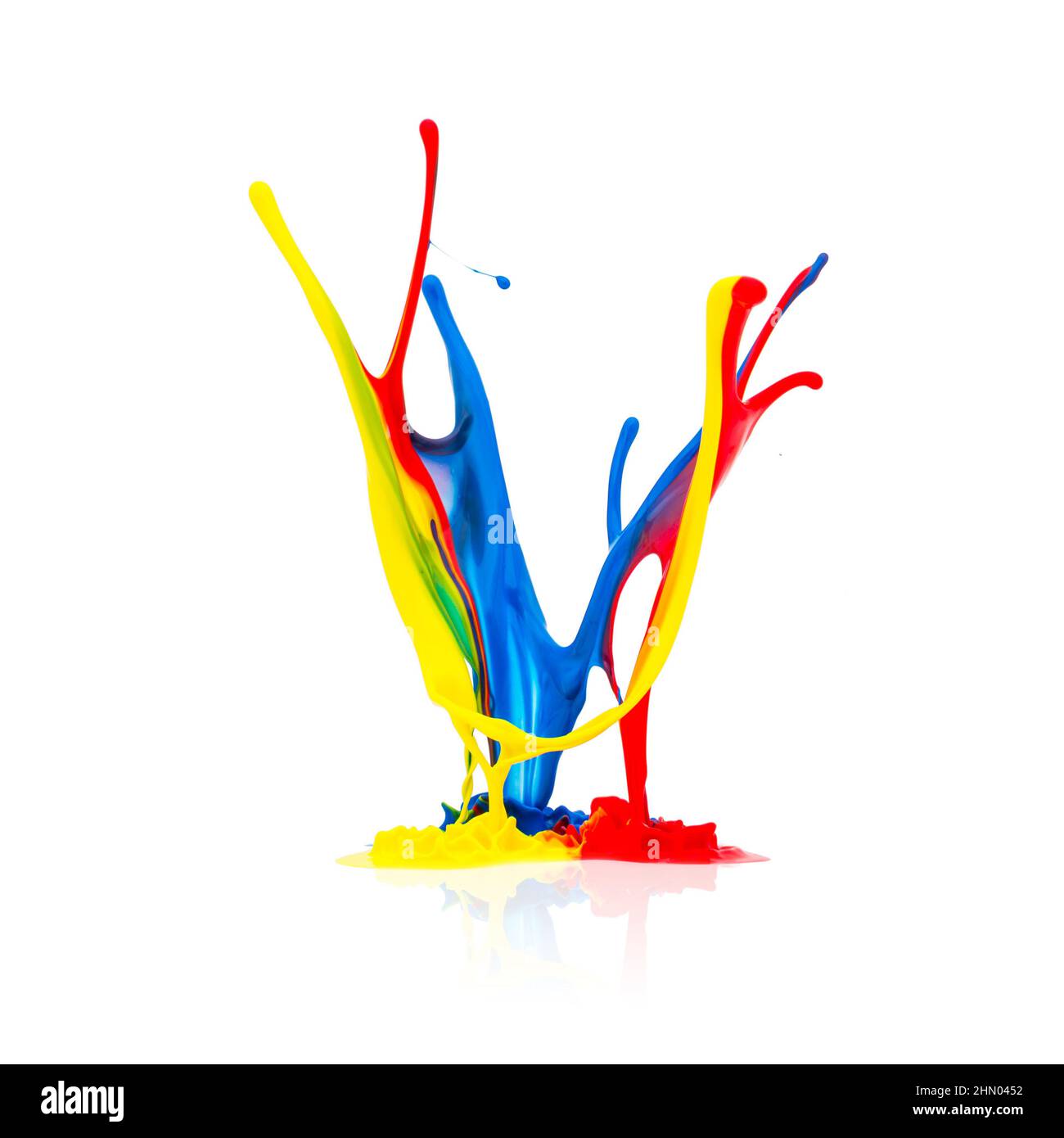 abstract paint splash isolated on white Stock Photo - Alamy