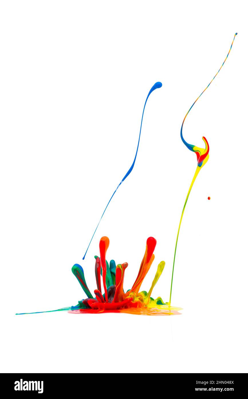 abstract Colorful paint splash Stock Photo - Alamy