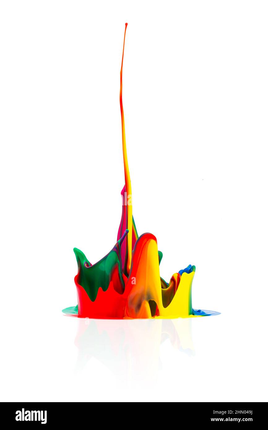 abstract Colorful paint splashing Stock Photo - Alamy