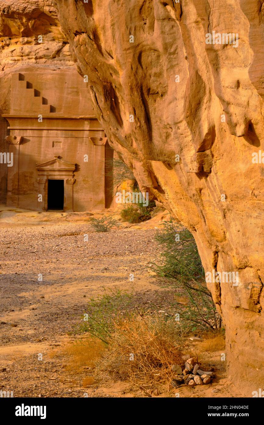 Saudi Arabia, Al Madinah Region, AlUla or Al Ula, Nabatean Tomb In ...