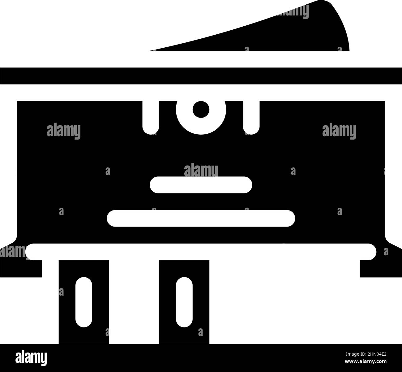 single pole single throw switch glyph icon vector illustration Stock ...