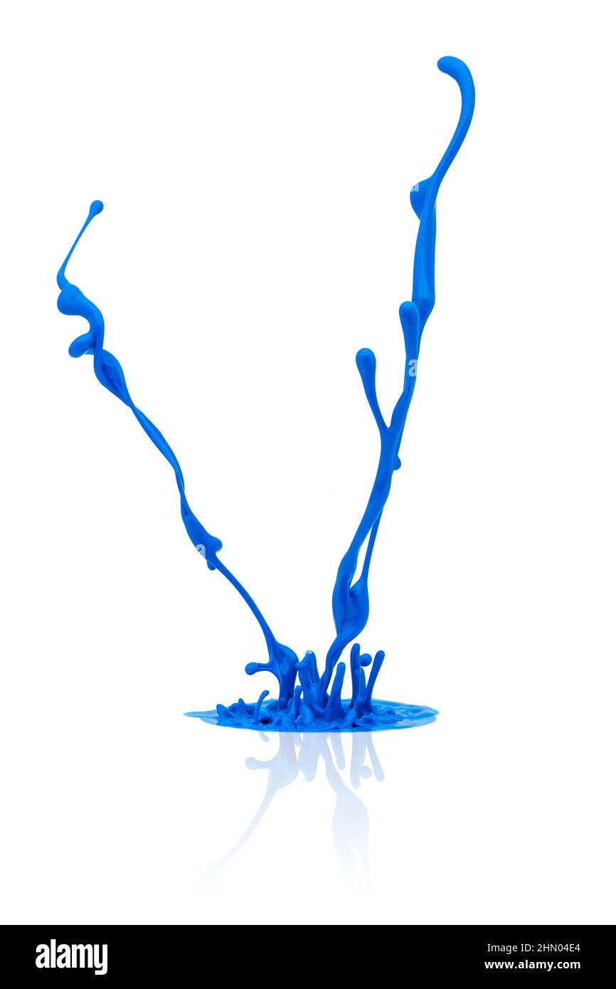 blue paint splash Stock Photo - Alamy
