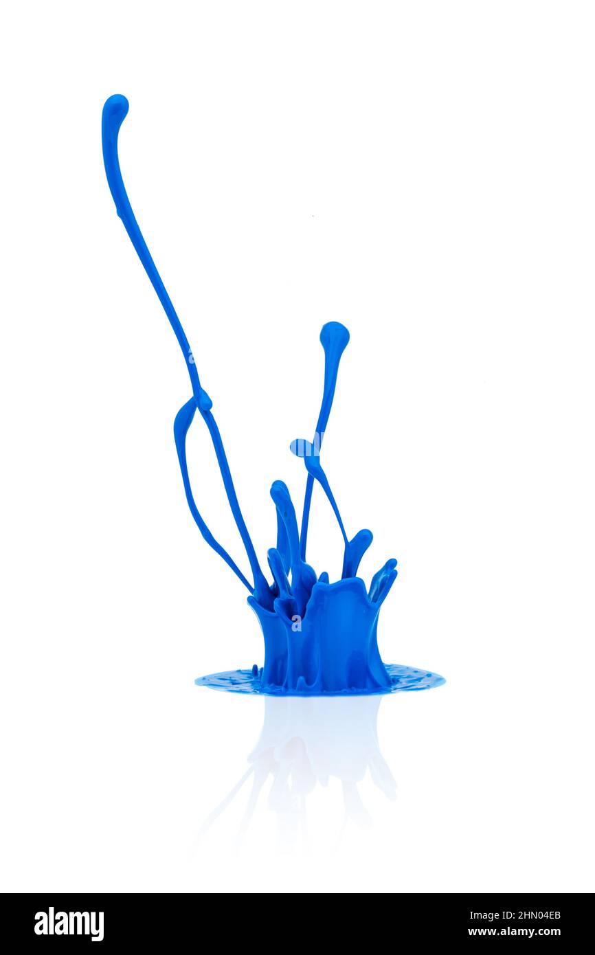 blue paint splash Stock Photo - Alamy