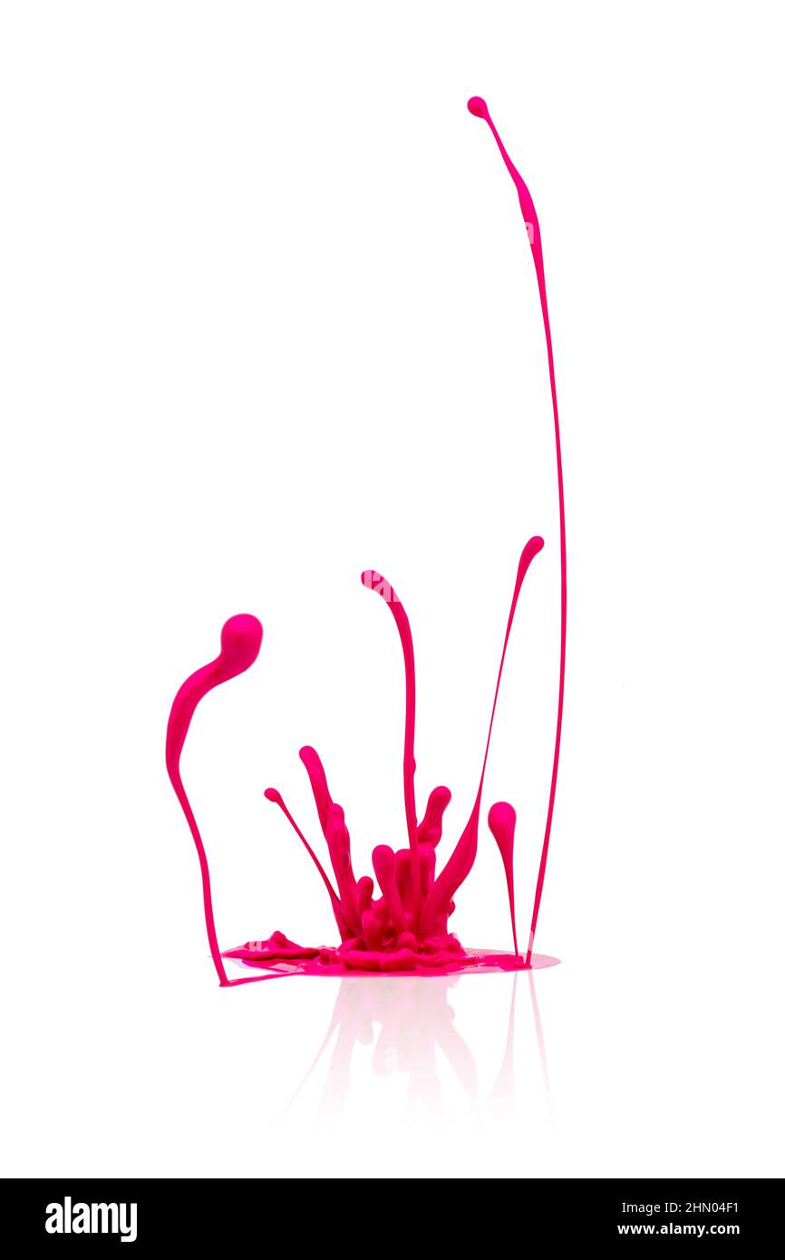 Pink paint splash hi-res stock photography and images - Alamy
