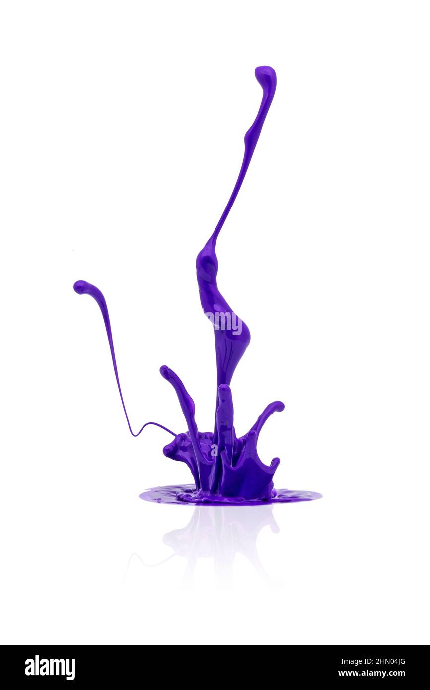 abstract purple paint splashing Stock Photo - Alamy