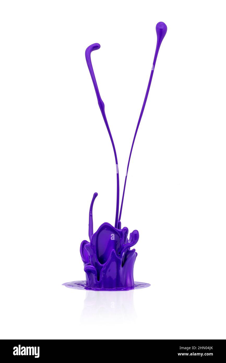 abstract purple paint splashing Stock Photo - Alamy