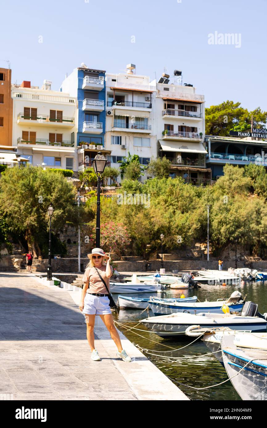 Agios nicolas crete hi-res stock photography and images - Alamy