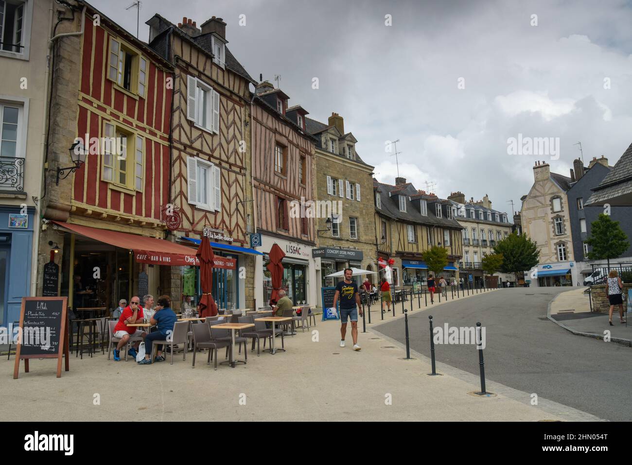 SEPTEMBER 2021 - VANNES - FRANCE: View of the city center of Vannes in ...