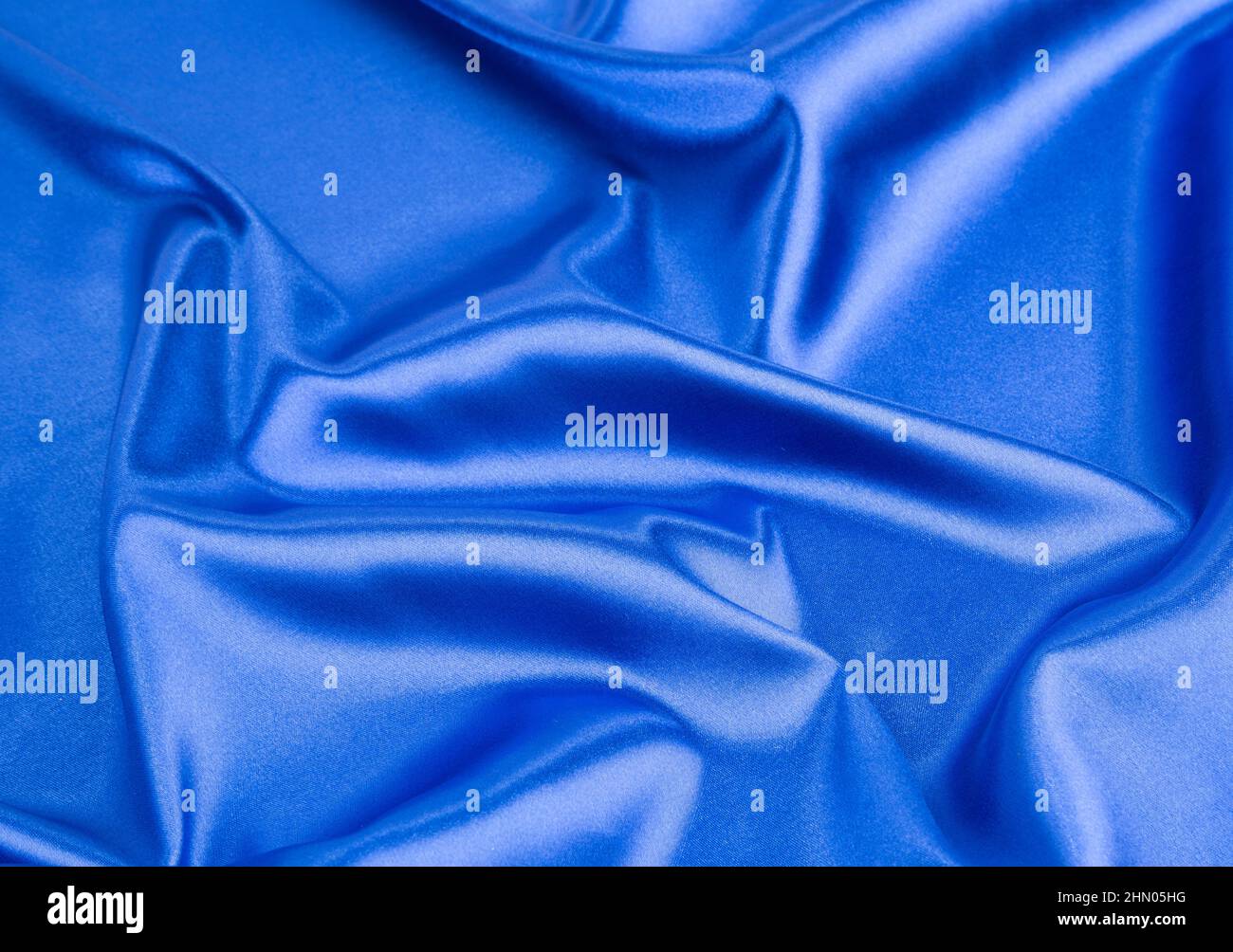 Blue silk cloth texture close up. Whole background Stock Photo - Alamy
