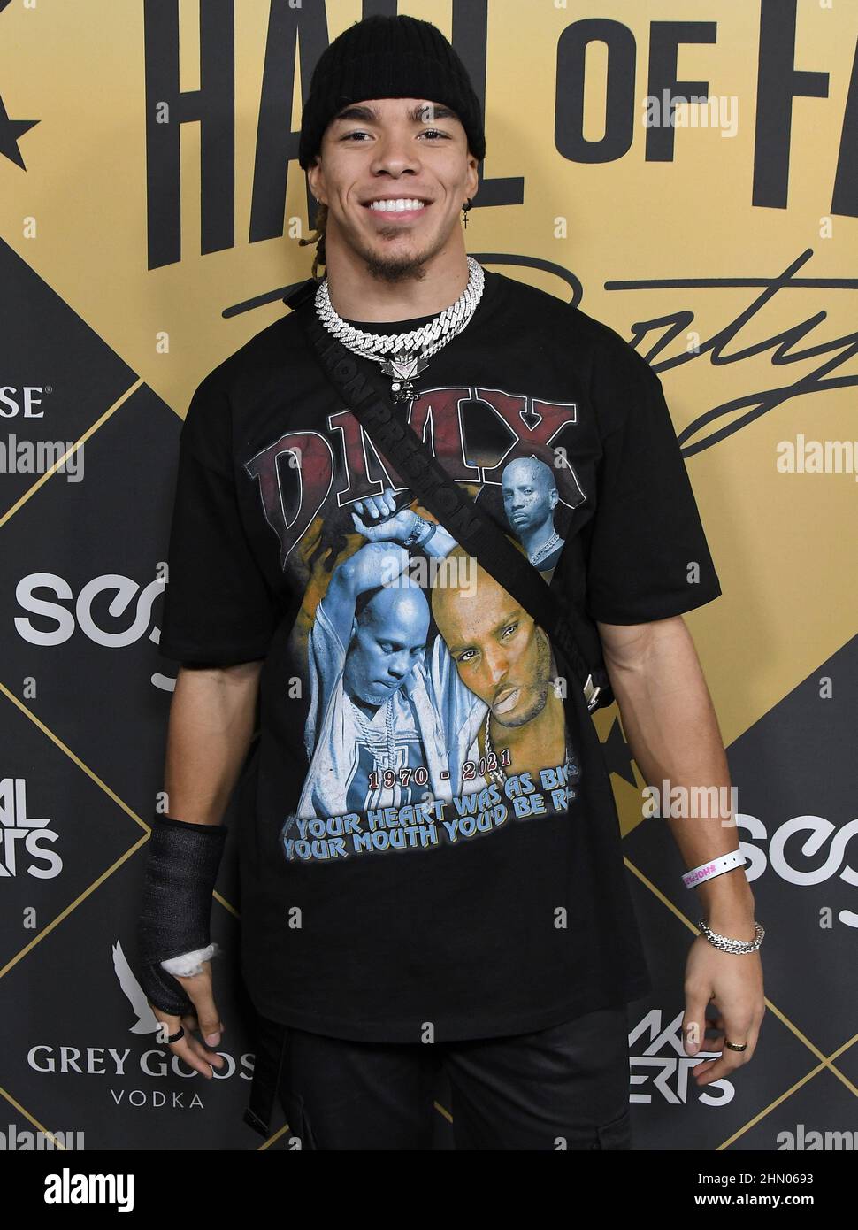 Chase Claypool arrives at the Hall of Fame Party – Big Game Weekend ...