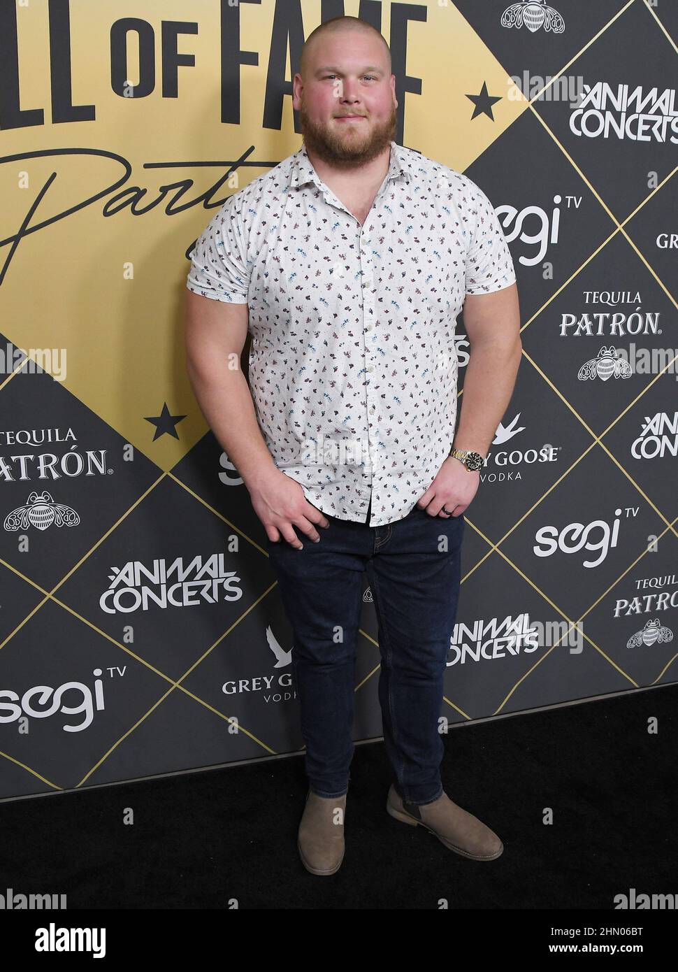 Bradley Bozeman arrives at the Hall of Fame Party – Big Game Weekend ...