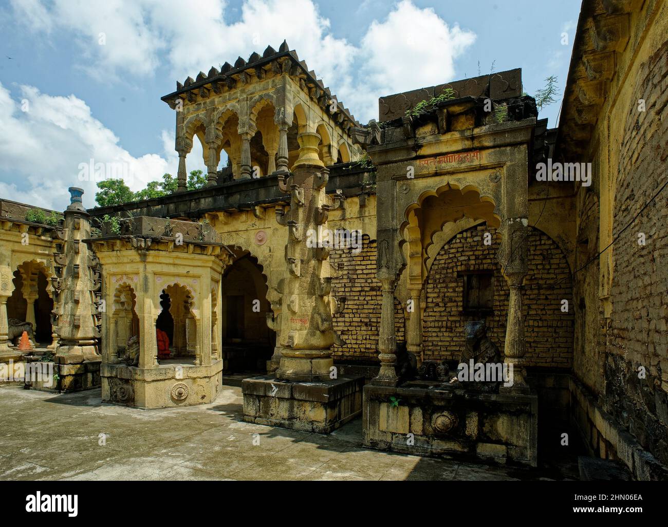 Hindu temple of Khandoba Temple at Ambad Jalna state Maharashtra India ...