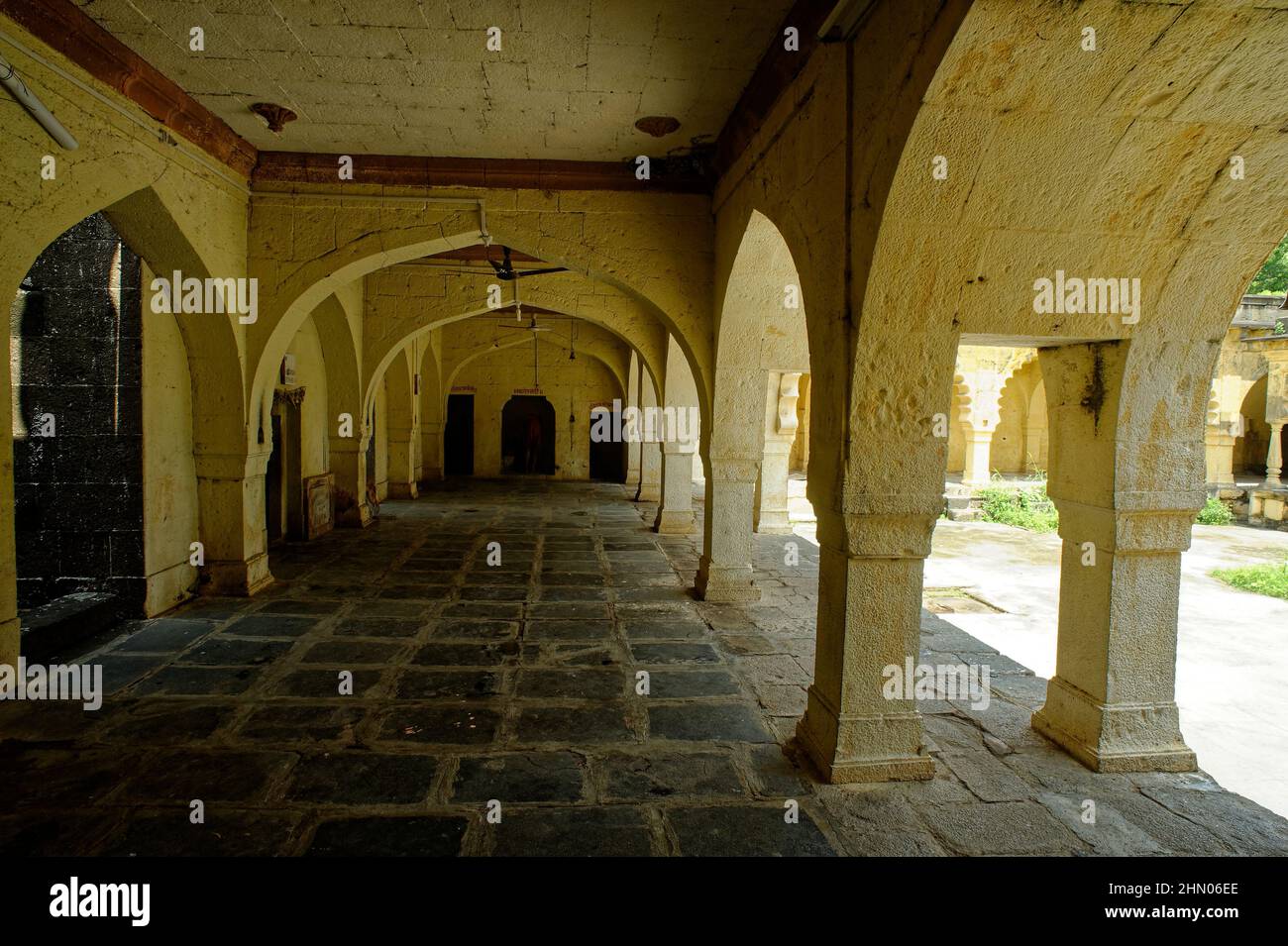 Arches in passage of Khandoba Temple at Ambad Jalna state Maharashtra ...