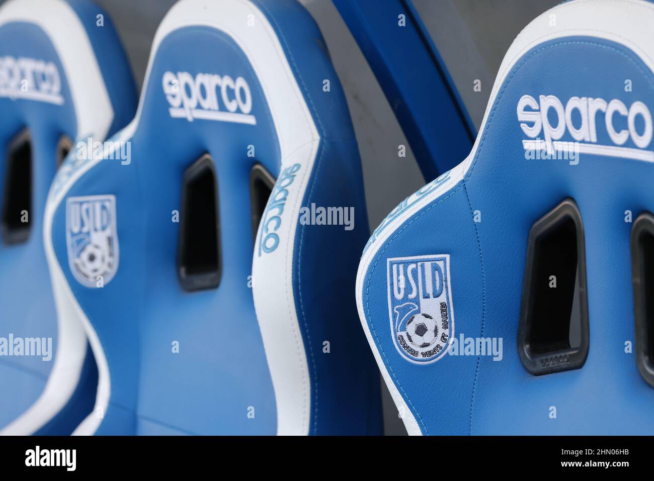 Seat Dunkerque during the French championship Ligue 2 football match ...