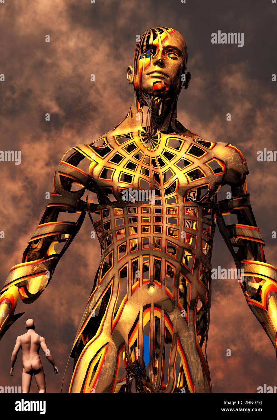 Man & Machines Stock Photo - Alamy