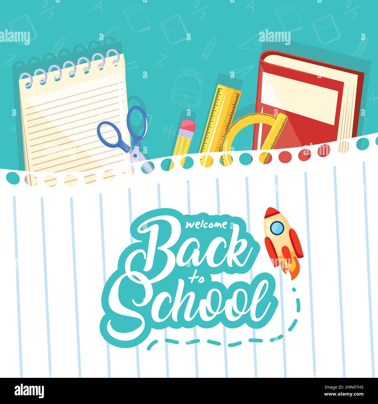 color pencils of back to school Stock Vector Image & Art - Alamy