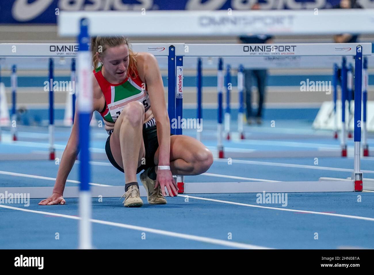 APELDOORN, NETHERLANDS - FEBRUARY 13: Denice Jacobs of Scopias Atletiek ...