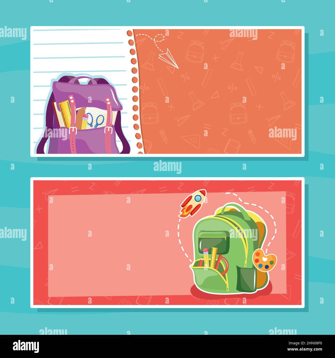 school labels on blue background Stock Vector Image & Art - Alamy