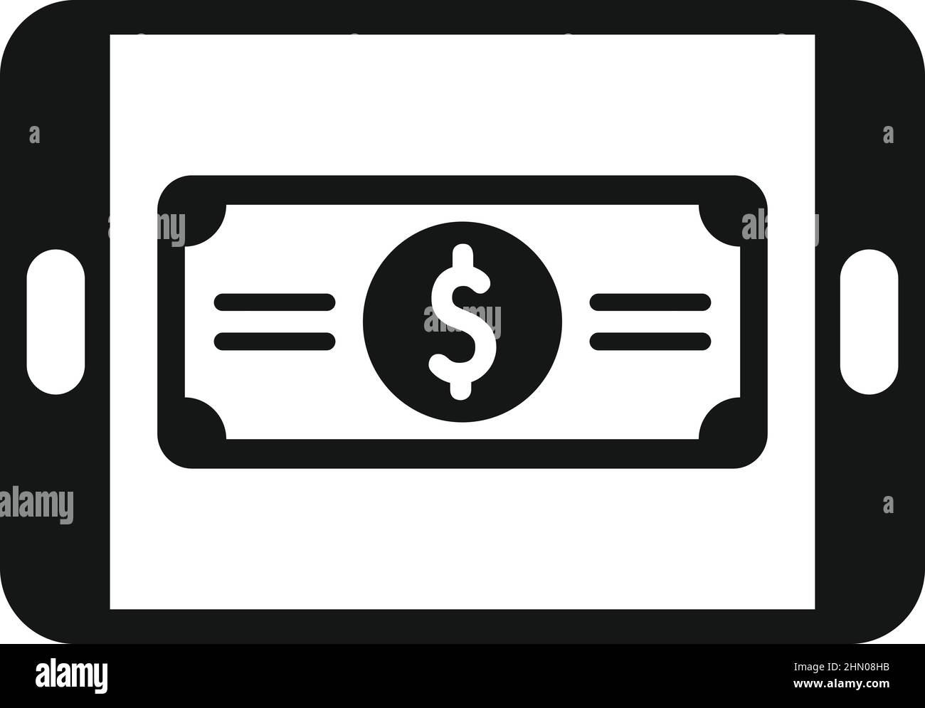 Mobile payment icon simple vector. Pay money Stock Vector Image & Art ...