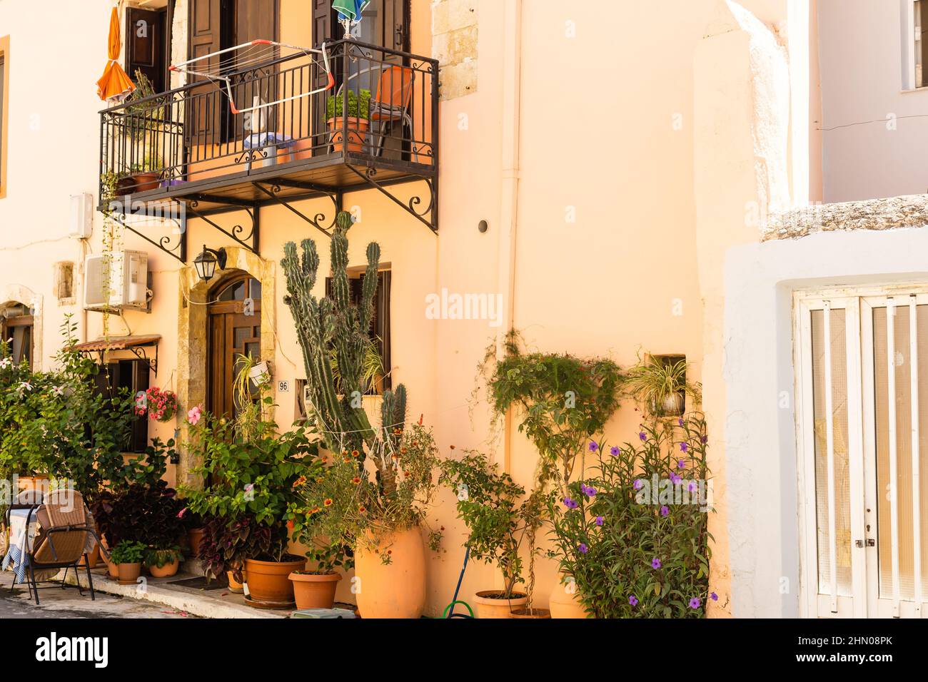 Rethymno Greece Crete. Walk around the old resort town Rethymno in ...