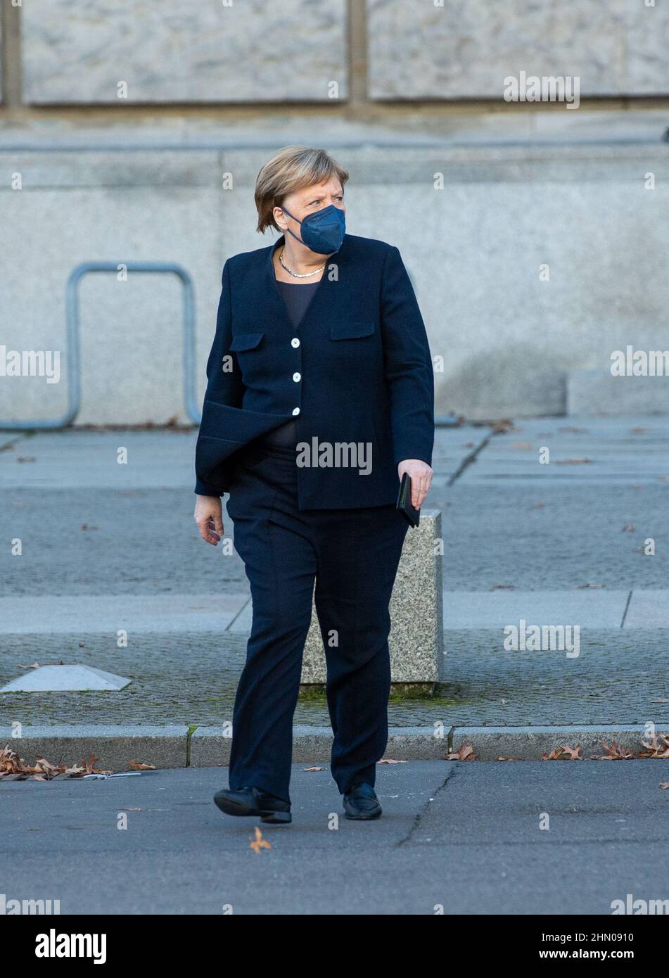 Berlin, Germany. 13th Feb, 2022. Angela Merkel (CDU), former German ...