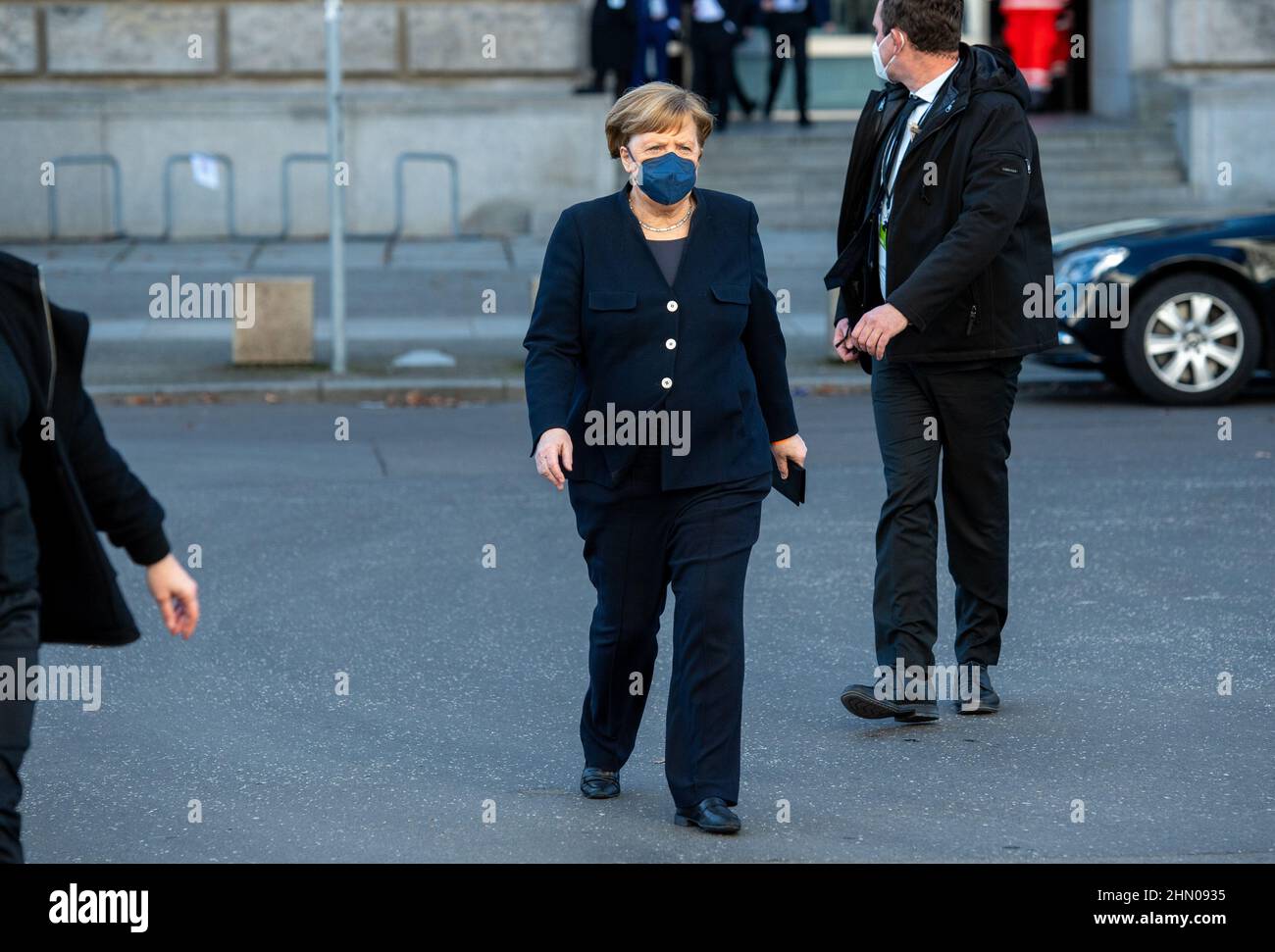 Berlin, Germany. 13th Feb, 2022. Angela Merkel (CDU), former German ...