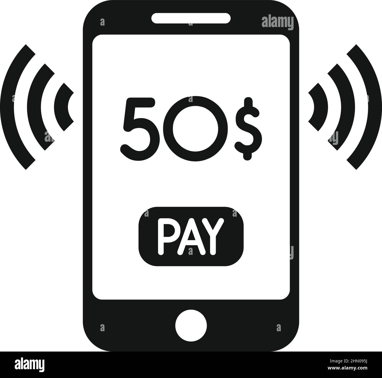 Mobile fast payment icon simple vector. Digital service Stock Vector ...