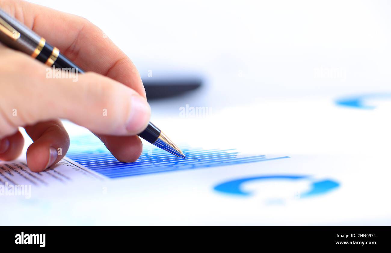 Stock market graphs monitoring Stock Photo - Alamy