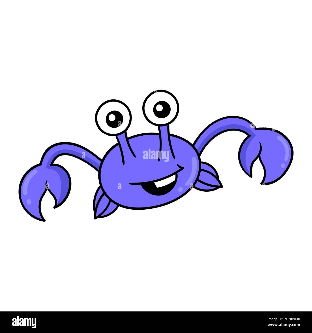 purple crab happy face Stock Vector Image & Art - Alamy