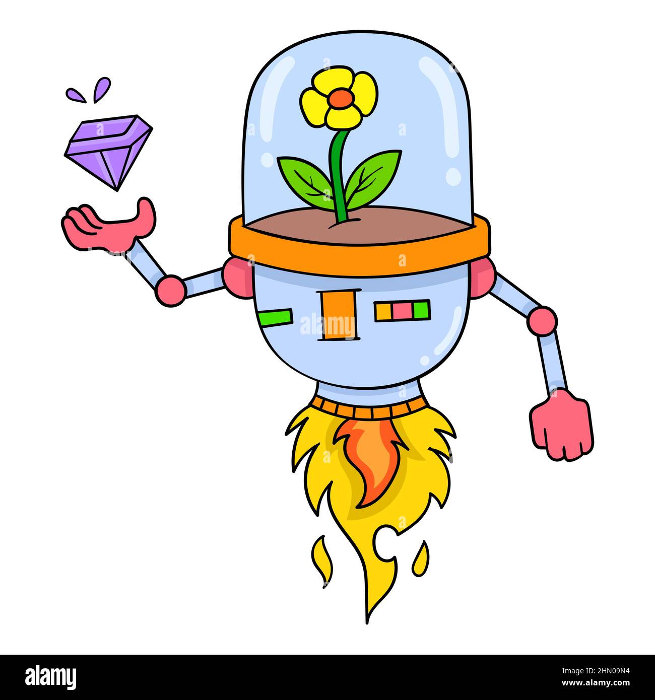 Emoticon robot hi-res stock photography and images - Alamy